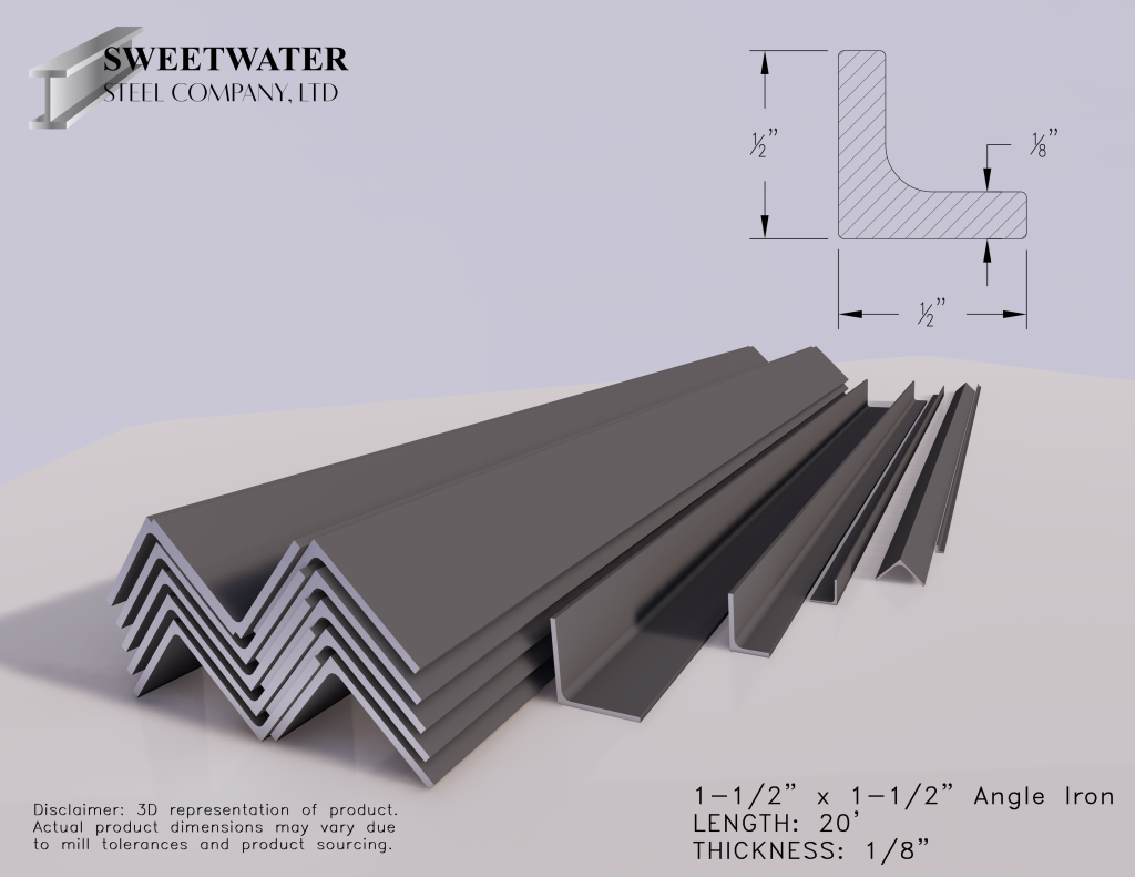 1/2" x 1/2" Angle Iron - Sweetwater