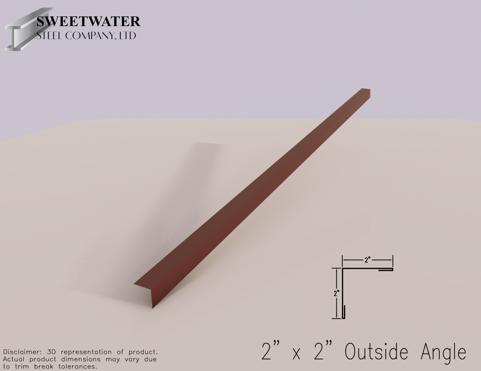 Outside Angle 2" x 2" - Sweetwater