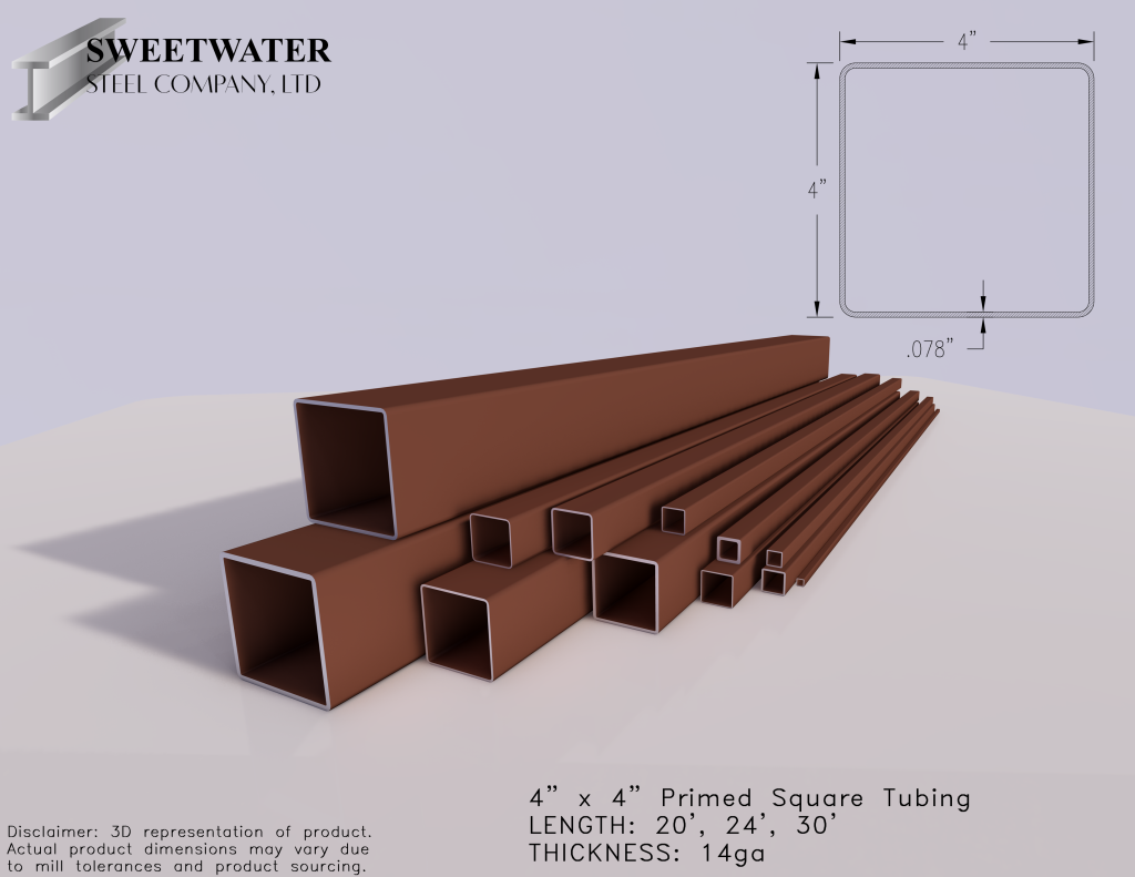 4" x 4" Square Tubing - Sweetwater