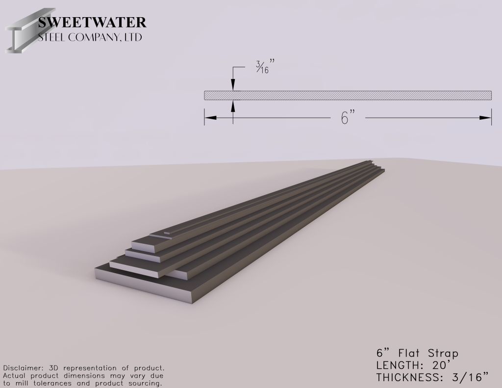6" Flat Strap - Sweetwater