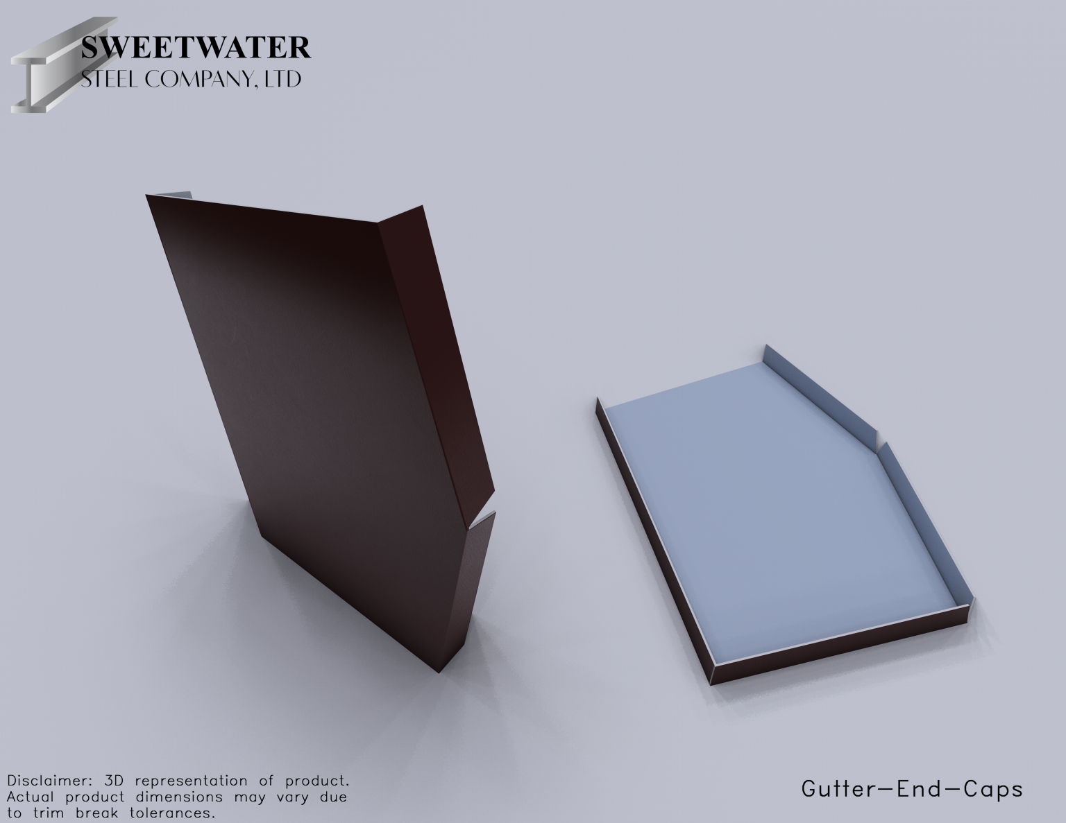 Gutter End Caps (Pair) - Sweetwater